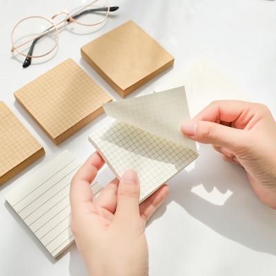 Cina Vintage Vellum Custom Design Brown Kraft carta stampata Memorandum Sticky Pad per l'acquisto in vendita