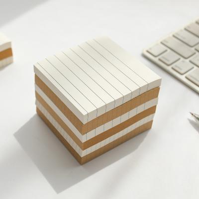 Cina Vintage Vellum Custom Design Brown Kraft carta stampata Memorandum Sticky Pad per l'acquisto in vendita