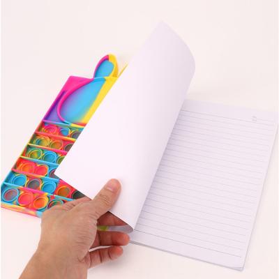 Cina Popolare A5 Cute Animal Pattern Silicone Colorato Push Sensory Bubble Fidget Pop Notebook Per Bambini in vendita
