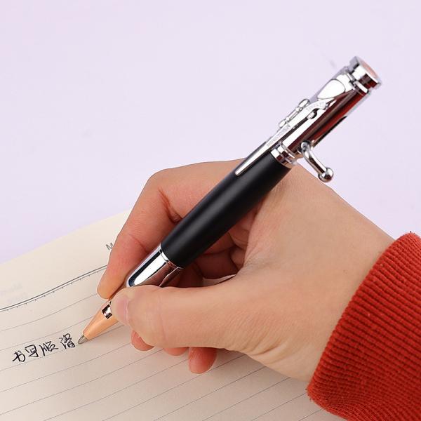 Quality OEM Printing Ball Point Ballpoint Bolt Action Metal Bullet Gun Pen With 1.0mm for sale