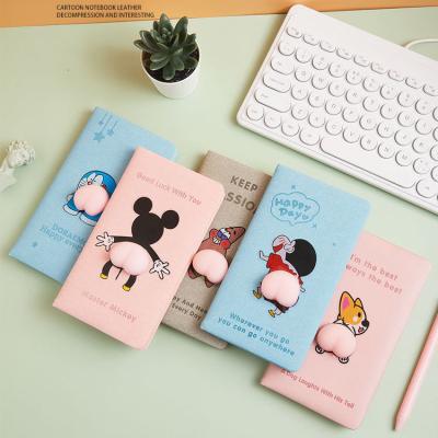 Cina Logo personalizzato Copertina morbida Cartoon carino Decompressione Fidget Notebook per studenti in vendita
