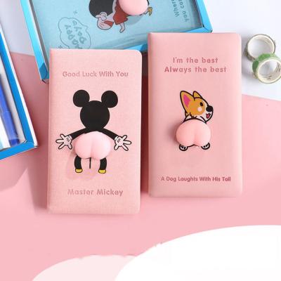 Cina Logo personalizzato Copertina morbida Cartoon carino Decompressione Fidget Notebook per studenti in vendita