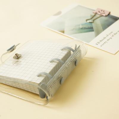 Cina Personalizzazione Cute 3 buchi foglia sciolta Riempire Notebook Cover Mini PVC File Folder Portable in vendita