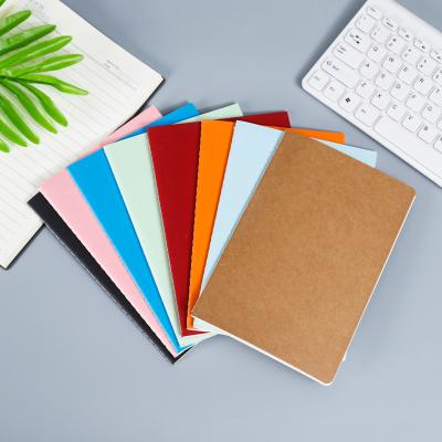 Cina Regalo Custom Soft Cover Kraft Paper Notebook A5 B5 B6 Dimensione cucitura Binding Notebook marrone in vendita