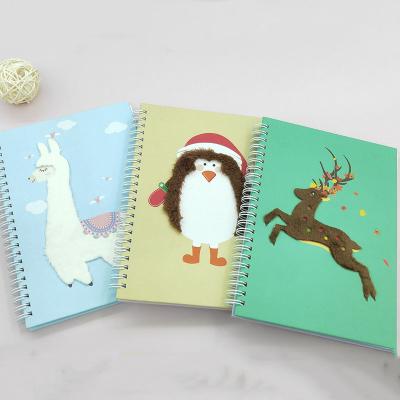 Cina Logo in copertina rigida Spiral Bound Notebook A5 con copertina in tessuto Stampa personalizzata e logo in vendita