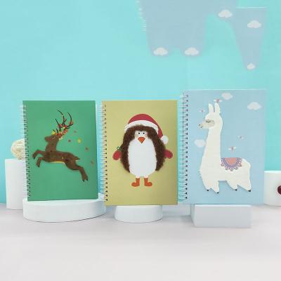 Cina Logo in copertina rigida Spiral Bound Notebook A5 con copertina in tessuto Stampa personalizzata e logo in vendita