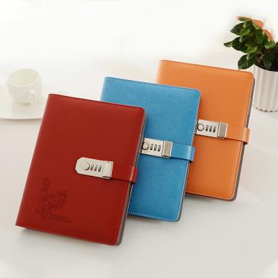 Cina Notebook in pelle a chiave di password in colori diversi per regali in vendita