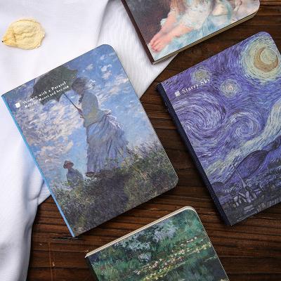 China Retro Van Gogh Oil Painting Notepad Artistic Literary Notebook for Business Promotion for sale