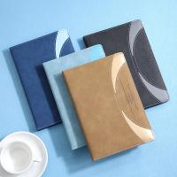 China 100 Sheets Inner Pages A5 Diary Leather Journal Hardcover Planner Printed Notebook for sale