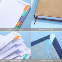 China 100 Sheets Inner Pages A5 Diary Leather Journal Hardcover Planner Printed Notebook for sale