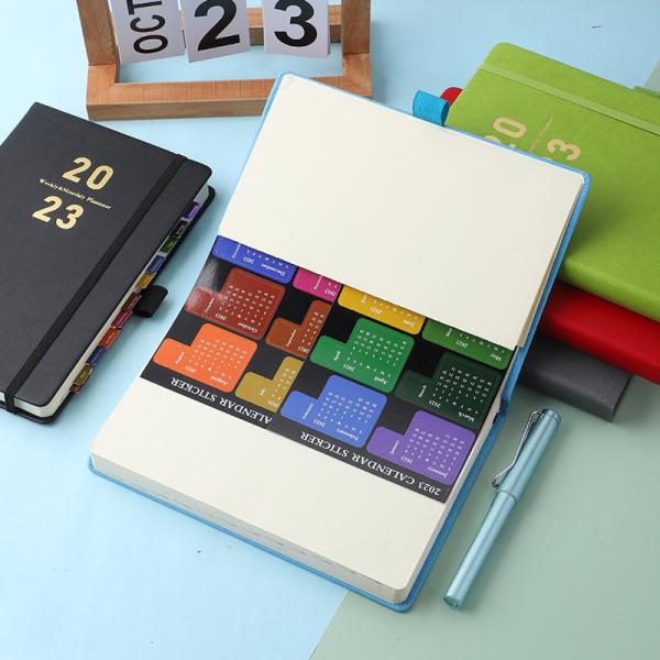 Quality Custom A5 Printed Pu Hardcover Notebook With Elastic Band For Business for sale
