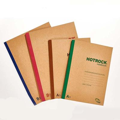 Cina Diario degli studenti A5/B5 Filtro di cucitura Carta Kraft marrone Quaderno con 40/60/80 pagine interne in vendita