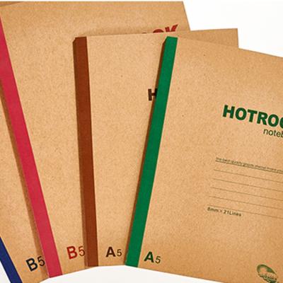 Cina Diario degli studenti A5/B5 Filtro di cucitura Carta Kraft marrone Quaderno con 40/60/80 pagine interne in vendita