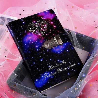 中国 2022 レザーロック キャッチ日記 書き込みスケジュール 学生のためのノートブック 12星座 販売のため