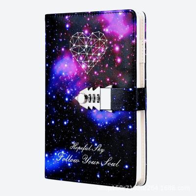 Cina 2022 Catch Leather Lock Journal Scrittura Schedule Notebook Per Studenti 12 Constellation in vendita