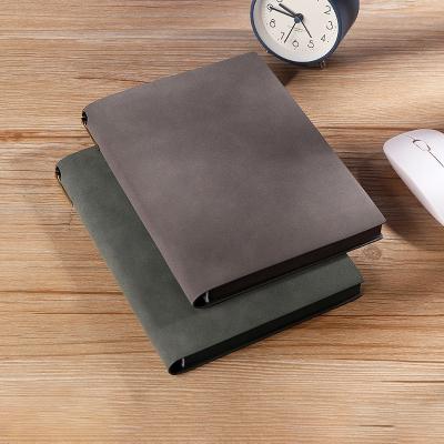 Cina Scatola regalo aziendale Notebook in pelle morbida A5 spessito con blocco note personalizzato in vendita