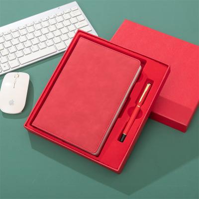 Cina Set di quaderni in pelle Set di quaderni e penne personalizzati per la promozione di regali per ufficio aziendale in vendita