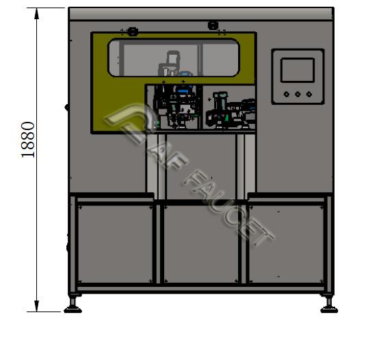 RTAF-RB0408-4-スピンドル 8 ステーション ブラッシング 機械 小部品のための CNC ワイヤリング 機械