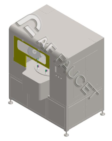 RTAF-RB0408-4-スピンドル 8 ステーション ブラッシング 機械 小部品のための CNC ワイヤリング 機械