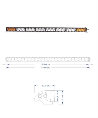 China New 4x4 led bar 300W CREE Rally LED Driving Light Bar for sale
