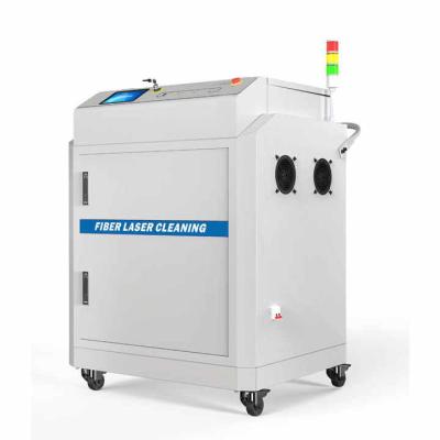 China Máquina de limpeza do laser do metal da fibra refrigerar de ar 50W 5m para a remoção de oxidação à venda