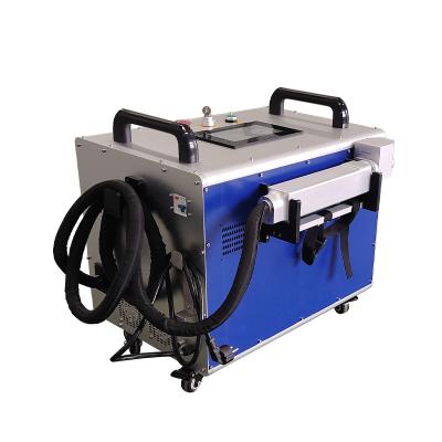 Cina Macchina tenuta in mano di pulizia del laser di raffreddamento ad acqua, dissolvente di ruggine portatile del laser 50W in vendita