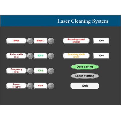 China 200khz Laser Cleaning Machine 1000W , 5m Laser Rust Removal Machine for sale