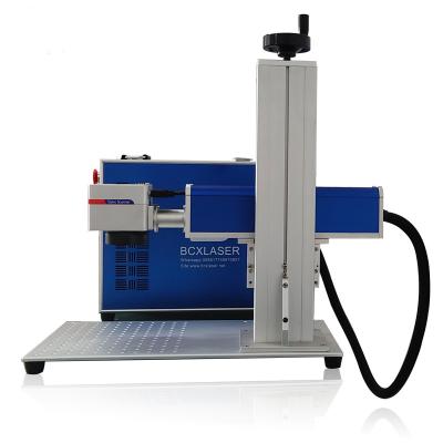 China Portable 30w Raycus color fiber laser marking machine for metal for sale