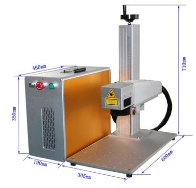 China 30w vezellaser die machine voor al machine van de de lasergravure van de metaalvezel merken Te koop