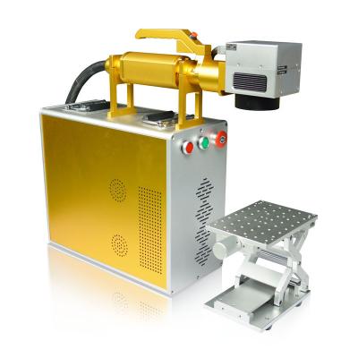 Cina mini macchina portatile della marcatura del laser di colore della fibra del metallo 20w con ezcad in vendita