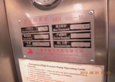 China Manual Type Two Stage Dairy Homogenizer 250L/H 450 Bar , Homogenization Machine for sale