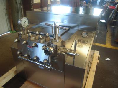 China Blending Tank 5000L/H Milk Dairy Homogenizer Two Stage for sale