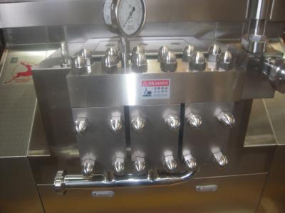 China Diaphragm Type 3 Plunger 75Mpa Sanitary Dairy Homogenizer for sale