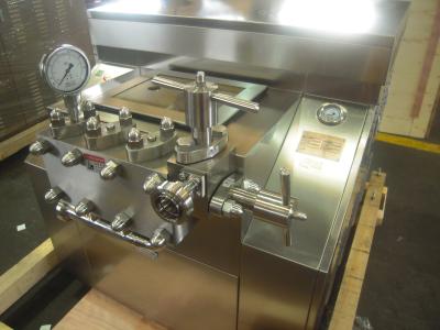 China Milk Processing Two Stage Mechanical Homogenizer 5000L/H for sale