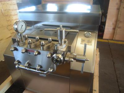 China Diaphragm 3 Plunger Sanitary Milk Homogenizer Machine for sale