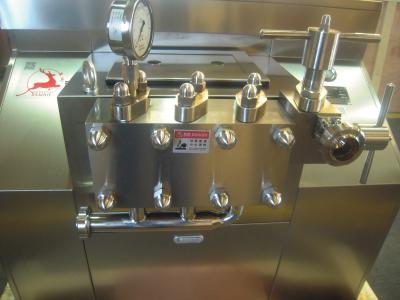 China Diaphragm 3 Plunger Sanitary Milk Homogenizer Machine for sale