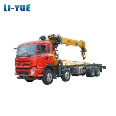 China Kawasaki Hydraulic Pump Truck Mounted Crane With 20 Ton Capacity And Electric Hoist for sale