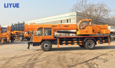 China Guindaste hidráulico de braço reto de 12 toneladas de 16 toneladas de caminhão com chassi caseiro à venda