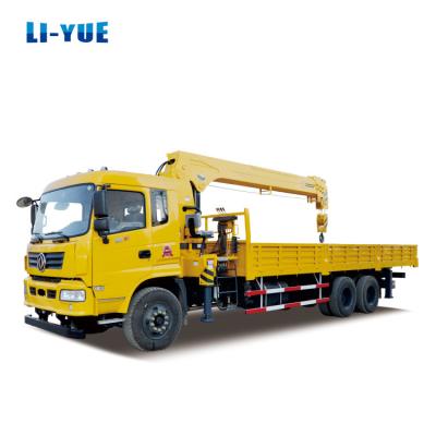 China Hydraulische telescopische vrachtwagen gemonteerde kraan 14 ton 4 secties boom voor de bouw Te koop