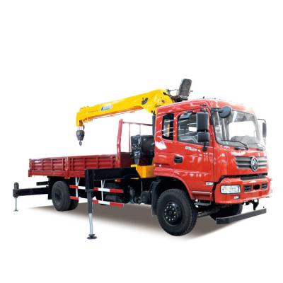 Cina Caricatore rigido gru mobile camion 8 tonnellate braccio retto con massimo altezza di sollevamento di 15,2 m in vendita
