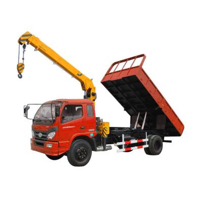 Cina Vendita a caldo Gru idraulica a braccio telescopico 5 tonnellate Gru mobile montata su camion in vendita