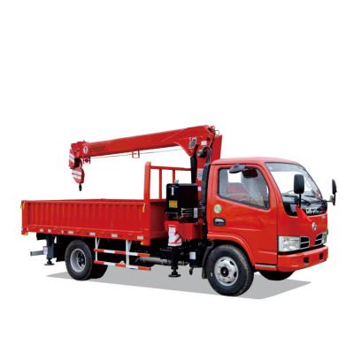 China Dongfeng 4x2 vrachtwagen met 5 ton knokkelboom kraan vrachtwagen gemonteerde opvouwbare kraan manipulator vrachtwagen Te koop