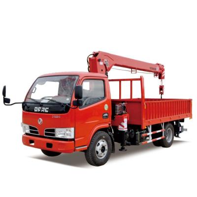 China Truck met kraan 3 ton Telescopische boom Kleine vrachtwagen gemonteerde kraan te koop Te koop