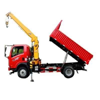 China Truck met kraan 3 ton Telescopische boom Kleine vrachtwagen gemonteerde kraan te koop Te koop