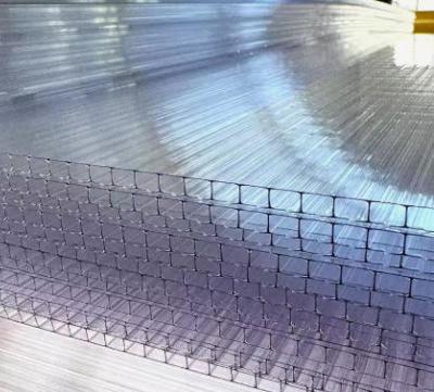 China Thermally Insulated UV Resistant Polycarbonate Twin Wall Hollow for sale