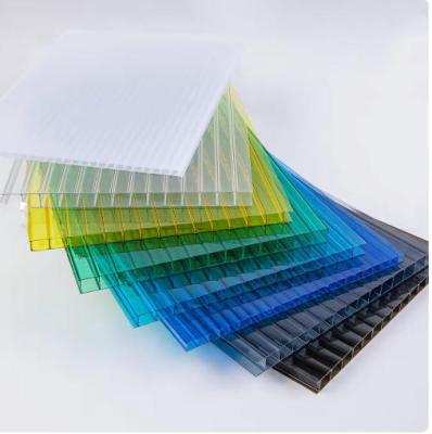 China Greenhouse anti-UV polycarbonate roofing sheet clear Virgin Material 7mm thickness for sale