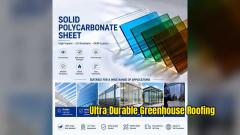5mm Solid Polycarbonate Sheet Durable Greenhouse Roofing