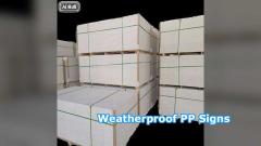 Durable PP Advertising Board Weatherproof Signs