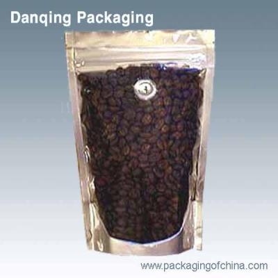 中国 弁が付いている包装袋を作って下さい、ジッパー、doypack のコーヒー包装袋が付いている袋を立てて下さい 販売のため