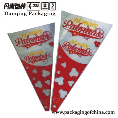 Cina Sacchetto di plastica triangolare del nuovo prodotto di alta qualità per l'imballaggio del popcorn in vendita